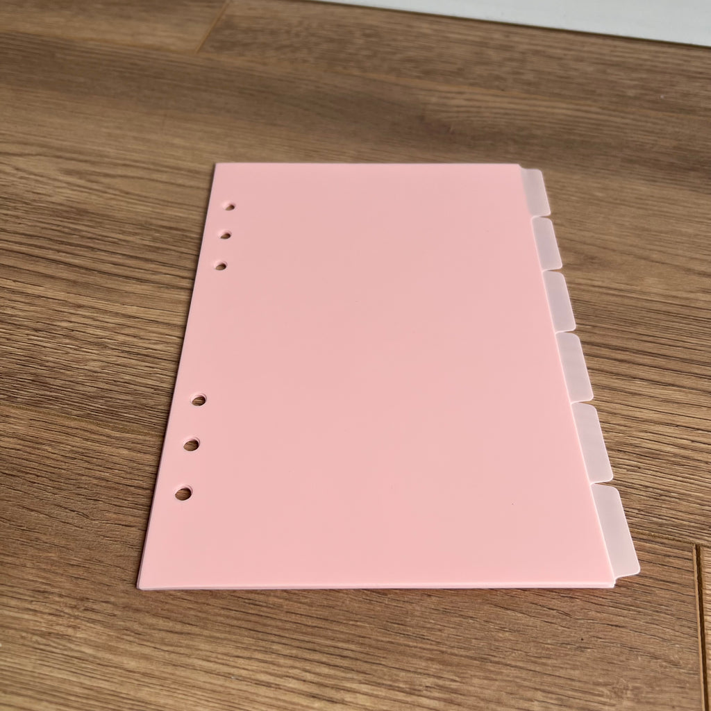 Register / Index für A5 Binder - Babyrosa – TinyTedd GmbH